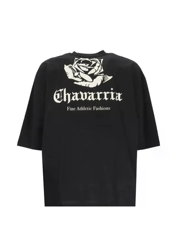 Adidas X Willy Chavarria Logo-print Rose-graphic T-shirt