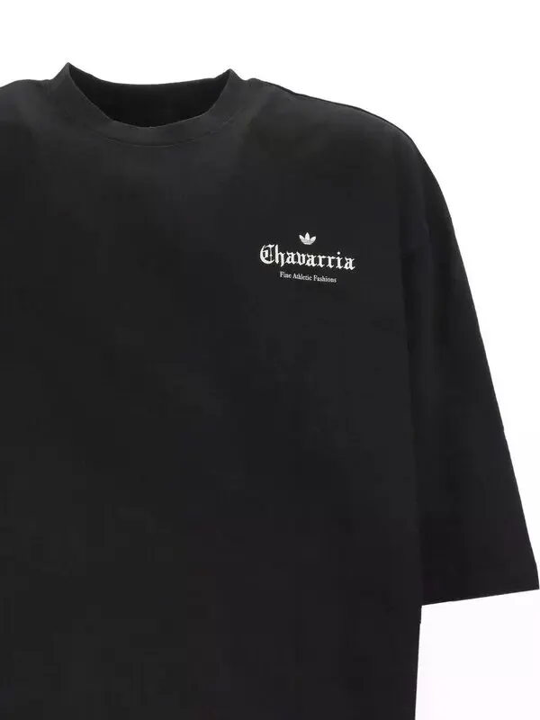 Adidas X Willy Chavarria Logo-print Rose-graphic T-shirt