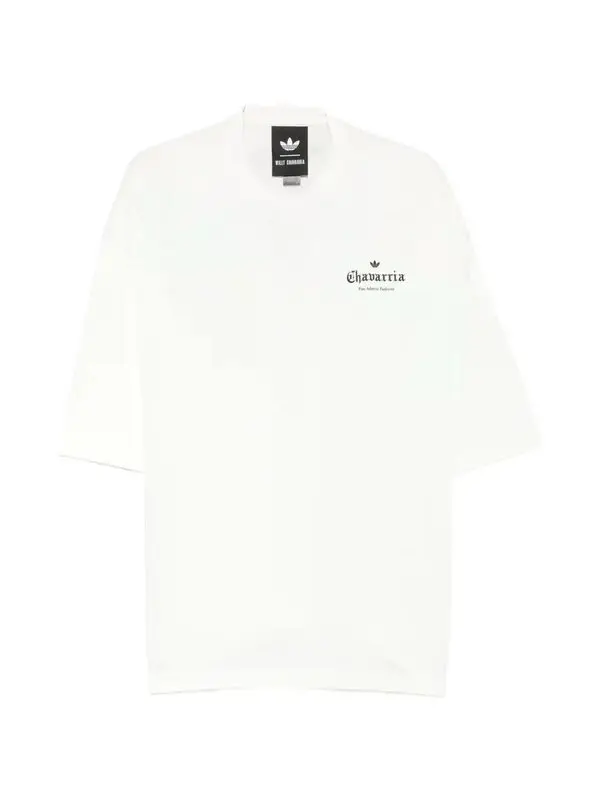 Adidas X Willy Chavarria Logo-print T-shirt - Neutrals