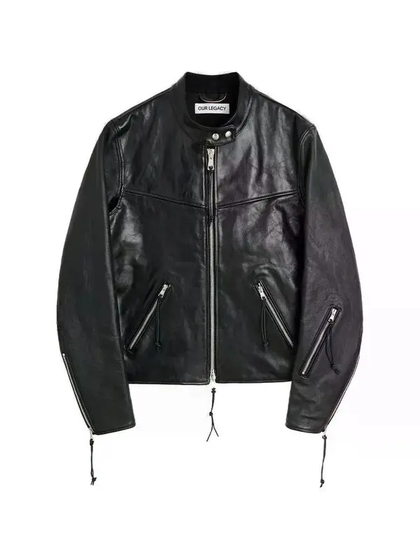 Our Legacy Yurei Buffed Leather Jacket - Black