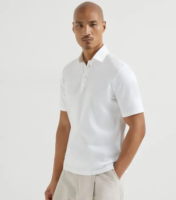 Brunello Cucinelli Cotton Jersey Polo Shirt