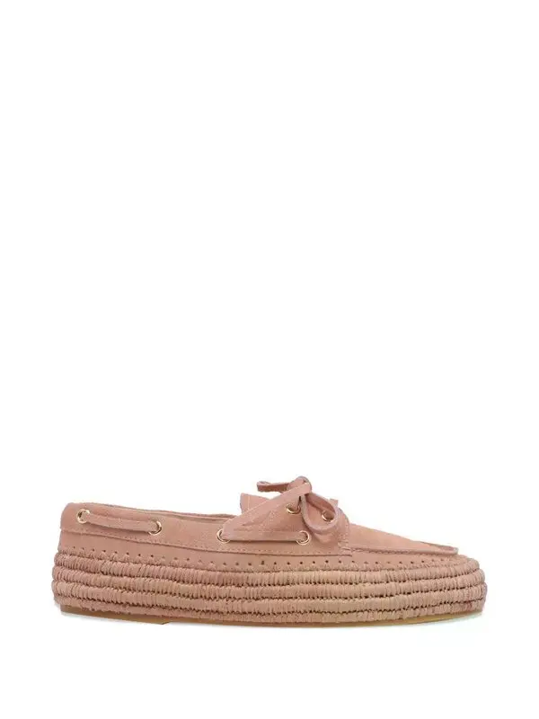 PALOMA BARCELO Penelope Raffia-upper Mules - Pink