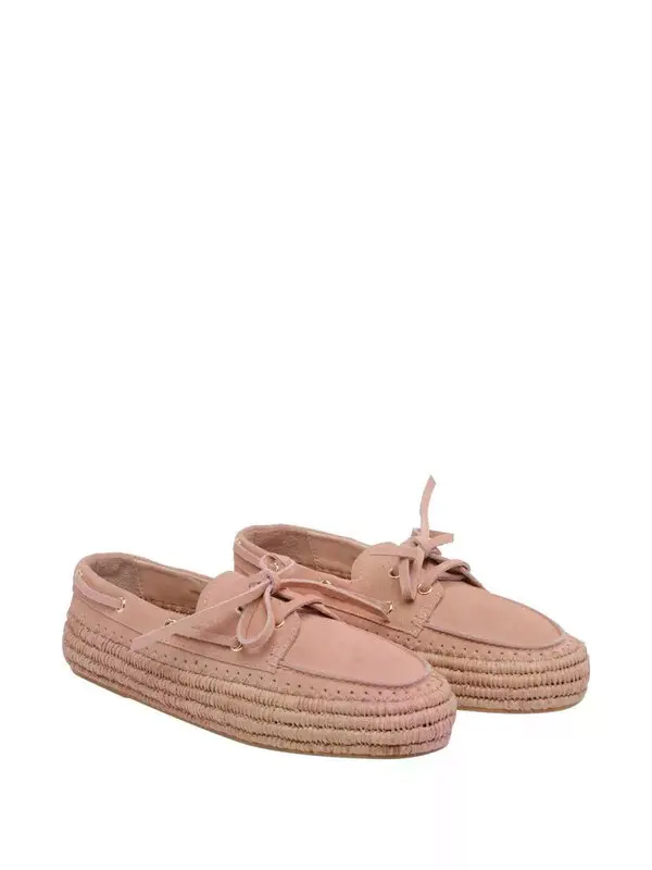 PALOMA BARCELO Penelope Raffia-upper Mules - Pink
