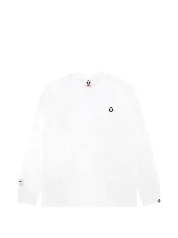 AAPE BY *A BATHING APE Aapenow Moonface Long-sleeve T-shirt - White