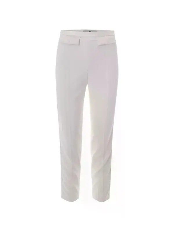 Elisabetta Franchi Button-flap Tailored Trousers - White