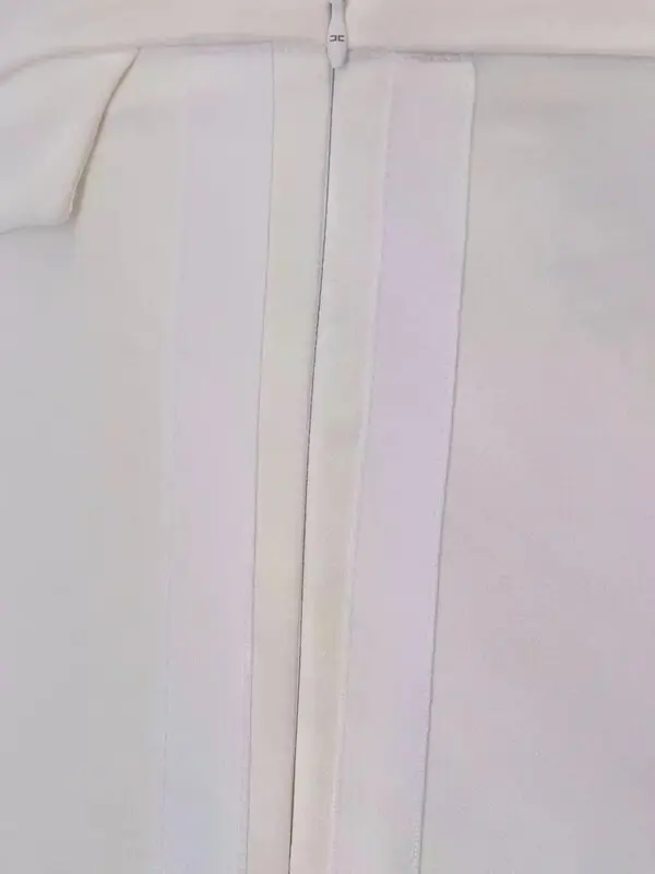 Elisabetta Franchi Button-flap Tailored Trousers - White