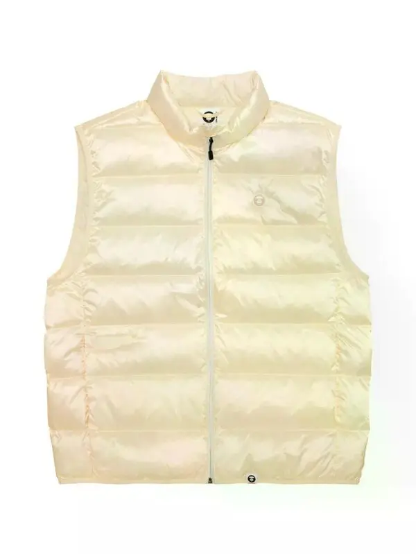 AAPE BY *A BATHING APE Aapenow Quilted Puffer Vest - Neutrals