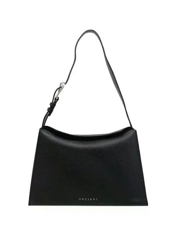 ORTIGNI Small Trinity Leather Shoulder Bag - Black