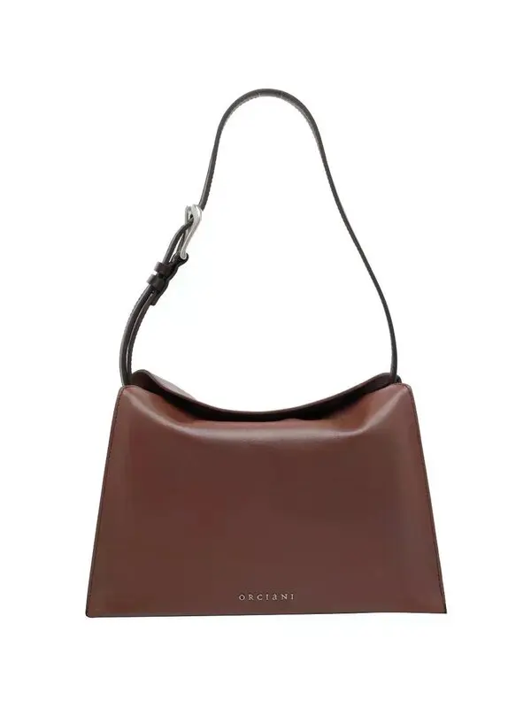 ORTIGNI Small Trinity Leather Shoulder Bag - Brown