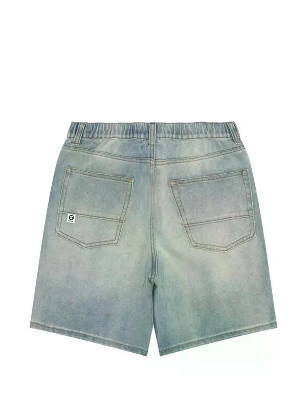 AAPE BY *A BATHING APE Moonface Denim Shorts
