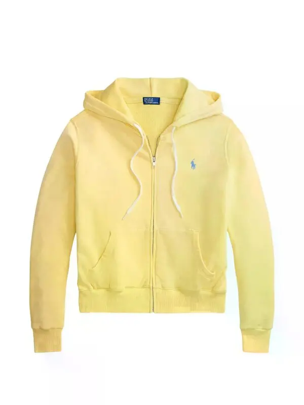 Polo Ralph Lauren Logo-embroidered Zip-up Hoodie - Yellow