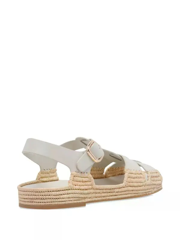 PALOMA BARCELO Yuka Calidis Buckle-fastening Sandals - White