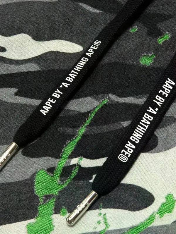 AAPE BY *A BATHING APE Moonface Camo-print Hoodie