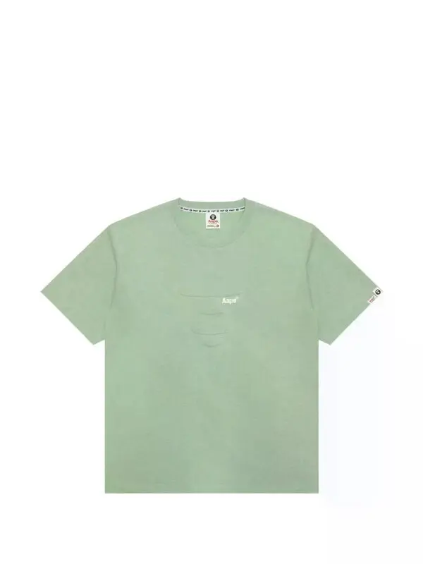 AAPE BY *A BATHING APE Moonface Embossed T-shirt - Green
