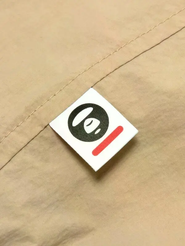 AAPE BY *A BATHING APE Moonface Logo Windbreaker Jacket - Neutrals