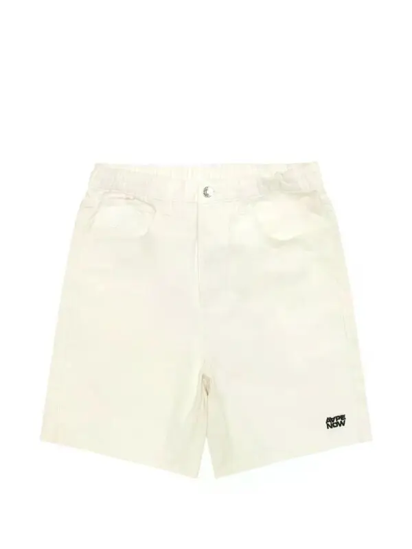 AAPE BY *A BATHING APE Moonface Denim Shorts - White