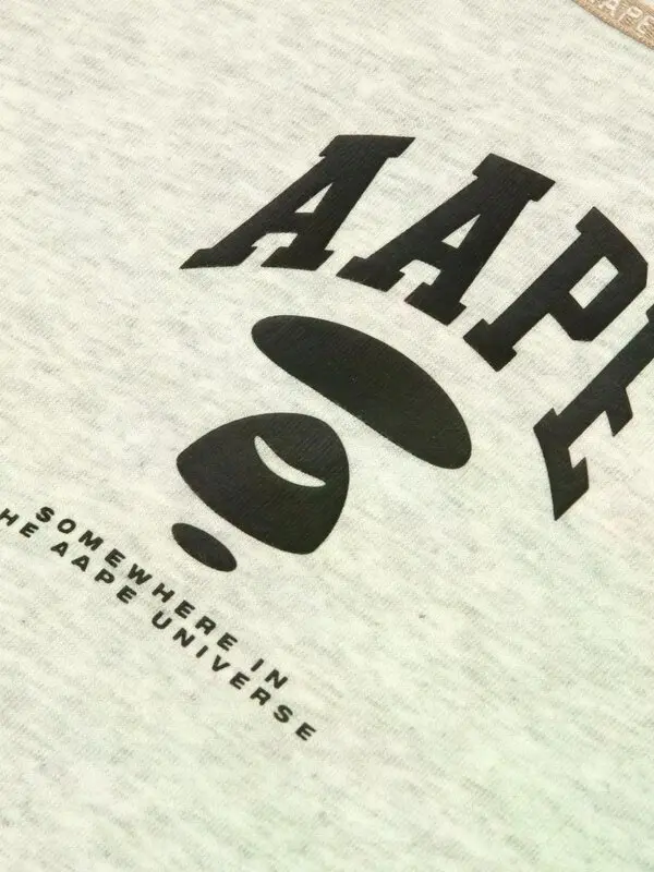 AAPE BY *A BATHING APE Patch Baseball Shirt - Grey