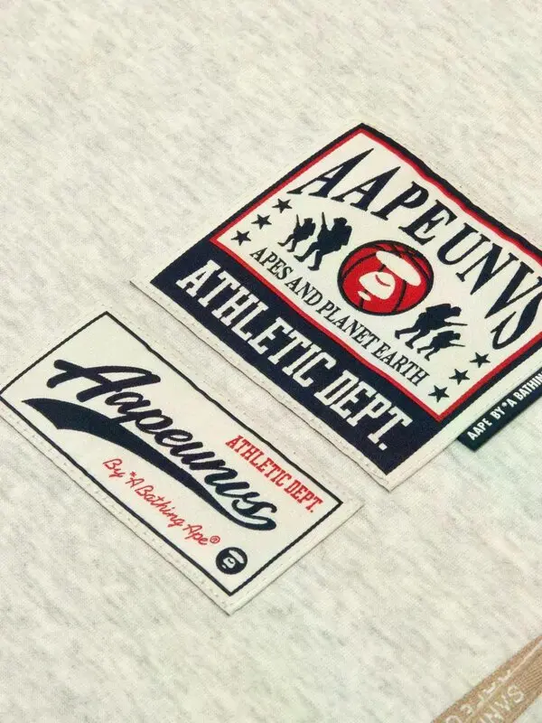 AAPE BY *A BATHING APE Patch Baseball Shirt - Grey