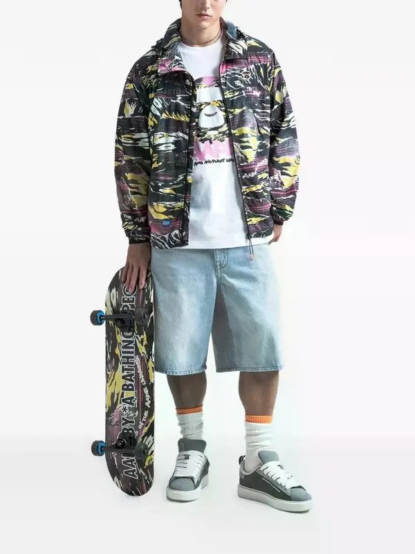 AAPE BY *A BATHING APE Patterned Hooded Jacket