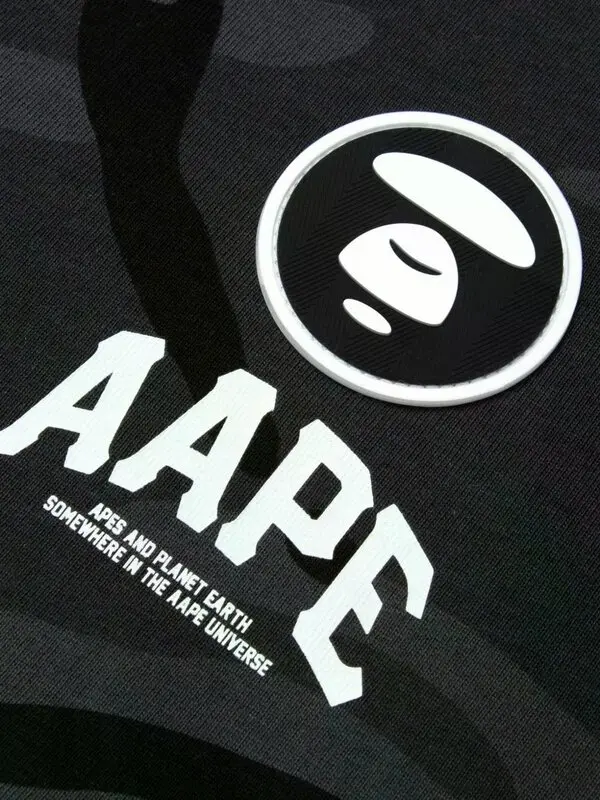 AAPE BY *A BATHING APE Moonface Patch Panelled T-shirt