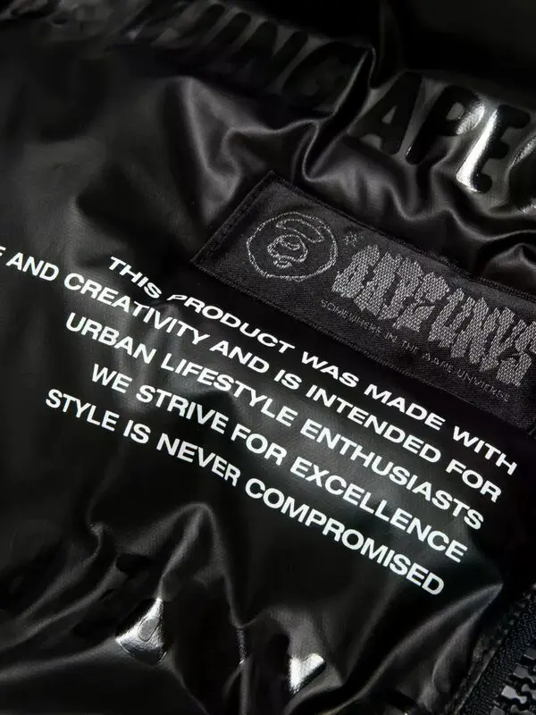 AAPE BY *A BATHING APE Moonface Logo Puffer Jacket