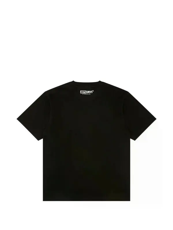 AAPE BY *A BATHING APE Aapeunvs Moonface Graphic-print T-shirt - Black