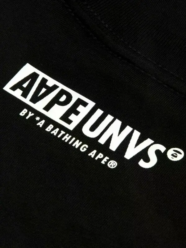 AAPE BY *A BATHING APE Aapeunvs Moonface Graphic-print T-shirt - Black