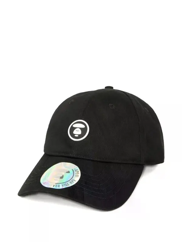 AAPE BY *A BATHING APE Logo-patch Cap - Black