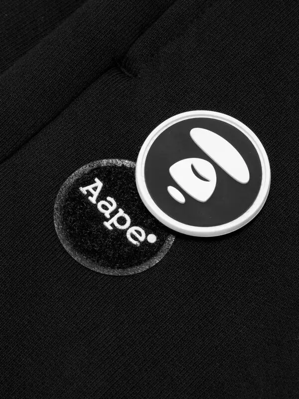 AAPE BY *A BATHING APE Moonface Patch Track Pants - Black