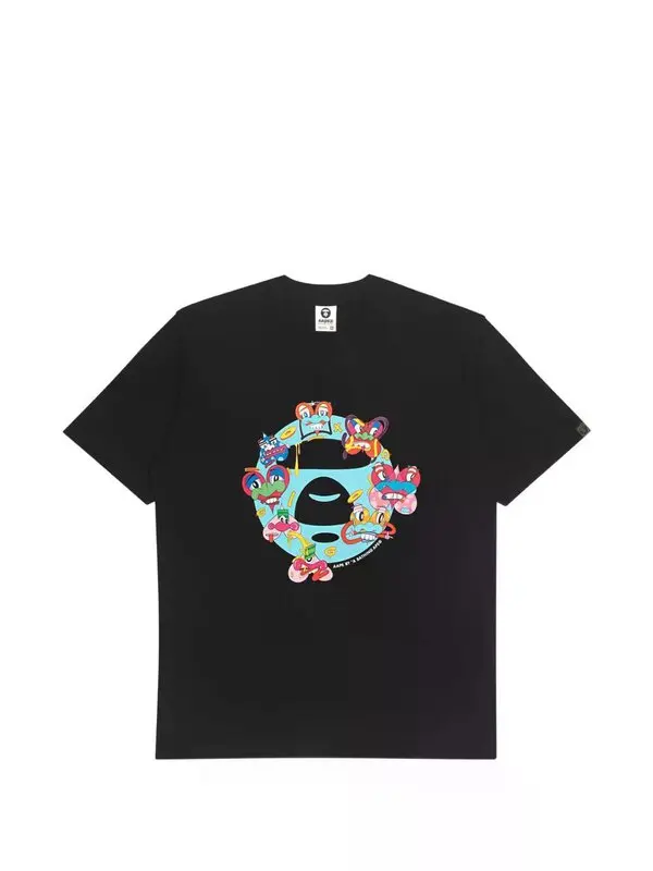 AAPE BY *A BATHING APE X Eric Inkala Moonface Graphic-print T-shirt