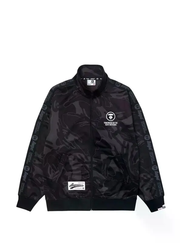 AAPE BY *A BATHING APE Moonface Embroidered Track Jacket - Red