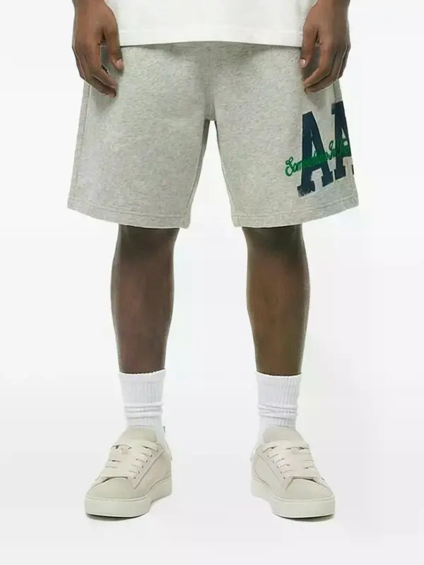 AAPE BY *A BATHING APE Embroidered Elasticated Shorts - Grey