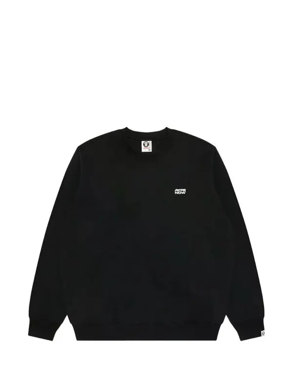AAPE BY *A BATHING APE Aape Now Embroidered-logo Sweater - Black