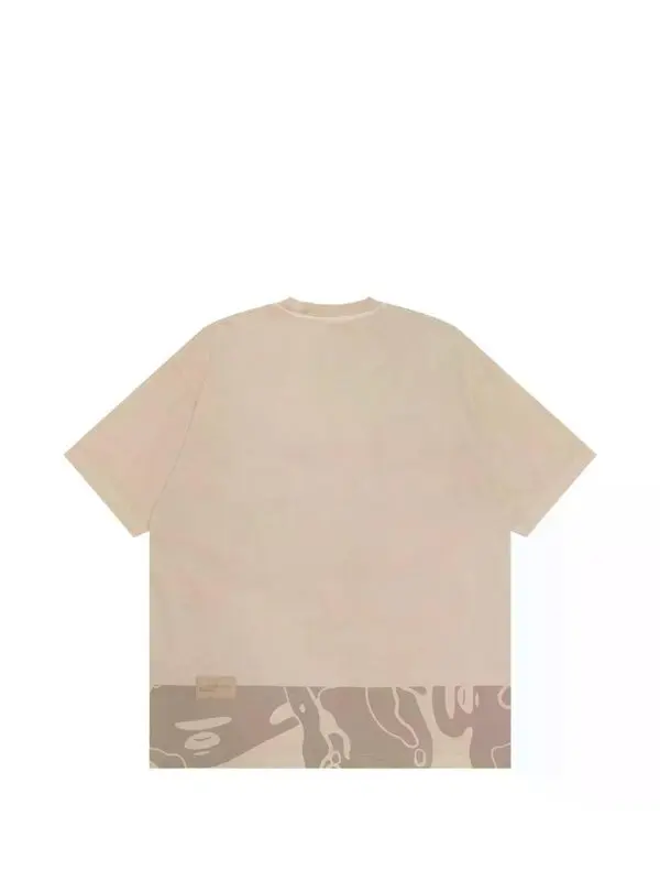 AAPE BY *A BATHING APE Logo-embroidered Camouflage-print T-shirt