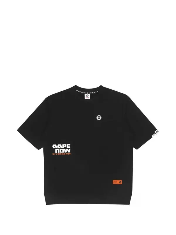 AAPE BY *A BATHING APE Moonface Logo-patch T-shirt