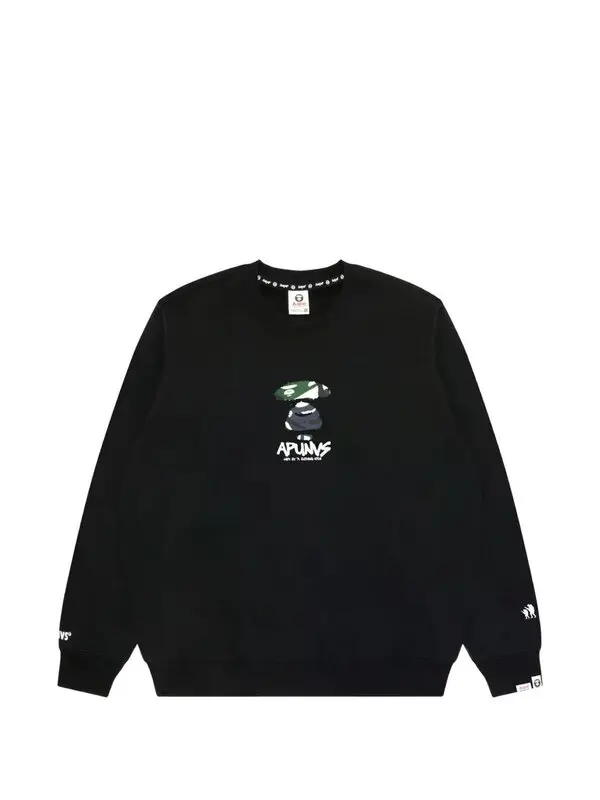 AAPE BY *A BATHING APE Aapeunvs Graphic Sweatshirt - Black