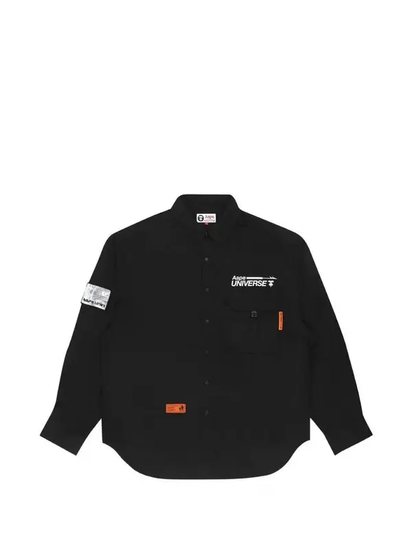 AAPE BY *A BATHING APE Curved-hem Shirt