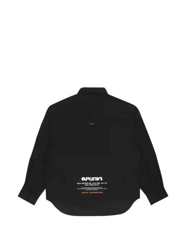 AAPE BY *A BATHING APE Curved-hem Shirt