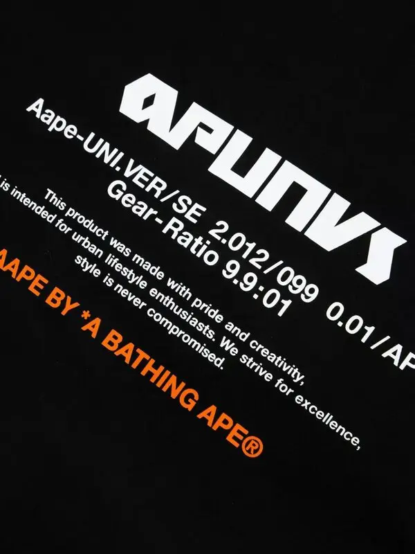 AAPE BY *A BATHING APE Curved-hem Shirt