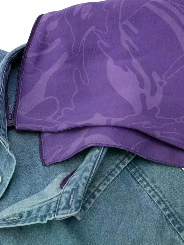 AAPE BY *A BATHING APE Moonface Embroidered Hooded Shirt