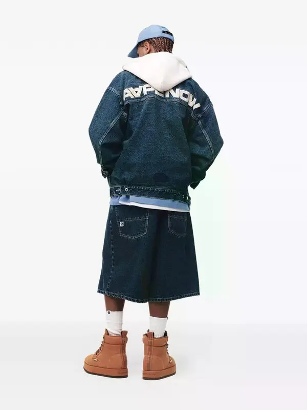 AAPE BY *A BATHING APE Moonface Logo-patch Polo Shirt