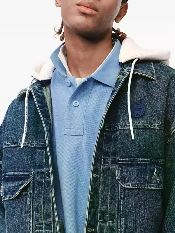 AAPE BY *A BATHING APE Moonface Logo-patch Polo Shirt