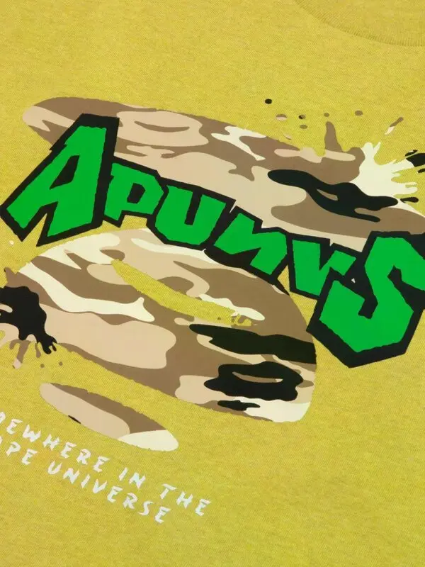 AAPE BY *A BATHING APE Graphic-print T-shirt - Yellow