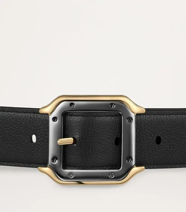 Cartier Leather Reversible Santos De Belt