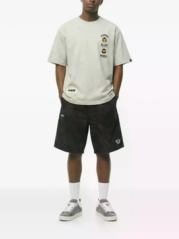 AAPE BY *A BATHING APE Graphic-print T-shirt - Grey