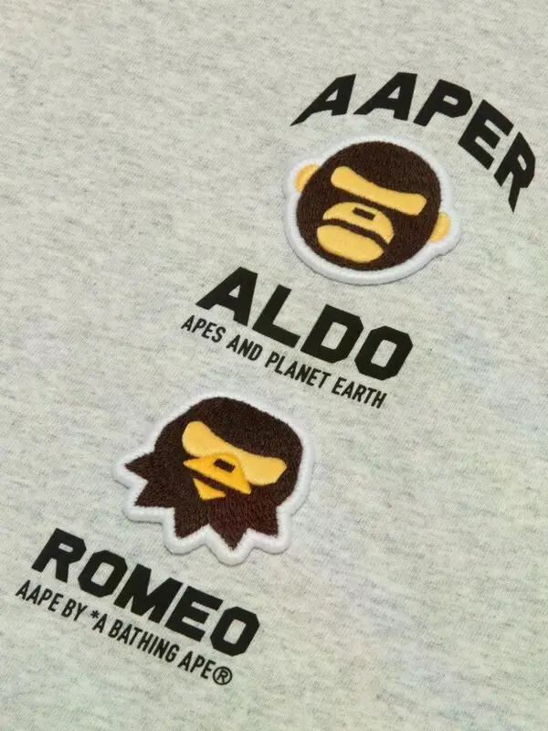 AAPE BY *A BATHING APE Graphic-print T-shirt - Grey