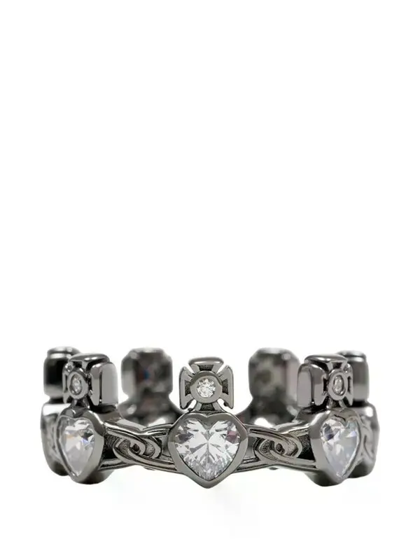 VIVIENNE WESTWOOD Renatta Heart-motif Ring - Silver