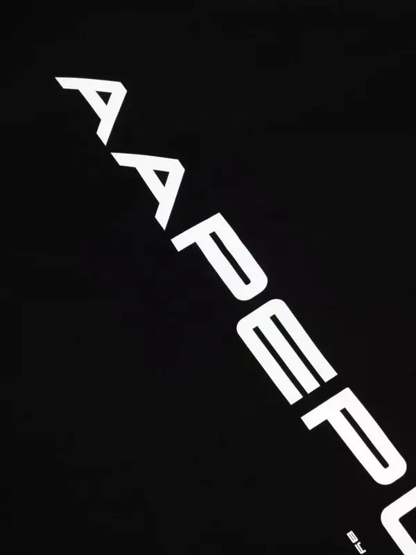 AAPE BY *A BATHING APE Logo-print Hooded Jacket - Black