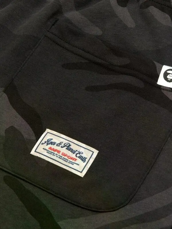 AAPE BY *A BATHING APE Camo-print Sweat Shorts