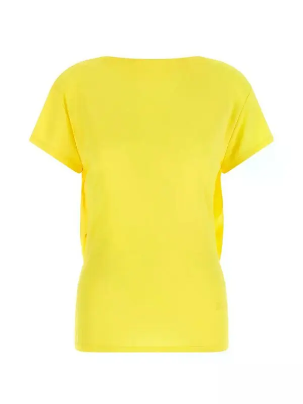 Jacquemus The Mistral Draped Cut-out T-shirt - Yellow